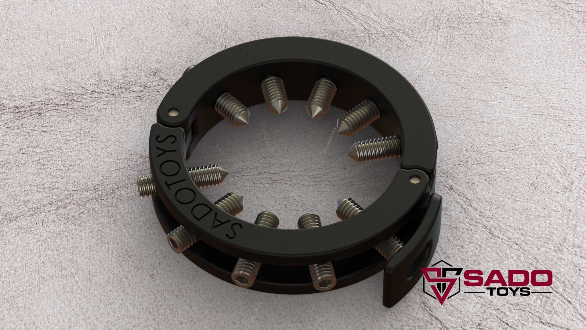 Elegant Cock Ring with Adjustable Spikes | SADOTOYS.com